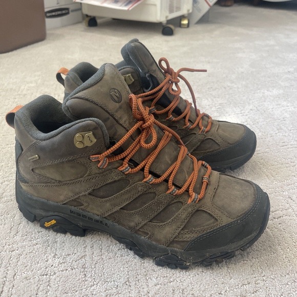 Merrell | Shoes | Merrell Men Moab 3 Mid Earth Waterproof Leather ...